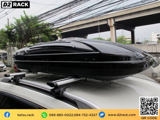 กล่องบนหลังคารถ KETSU Roofbox M1 ใส่ Nissan X-trail เอ็กซ์เทรล