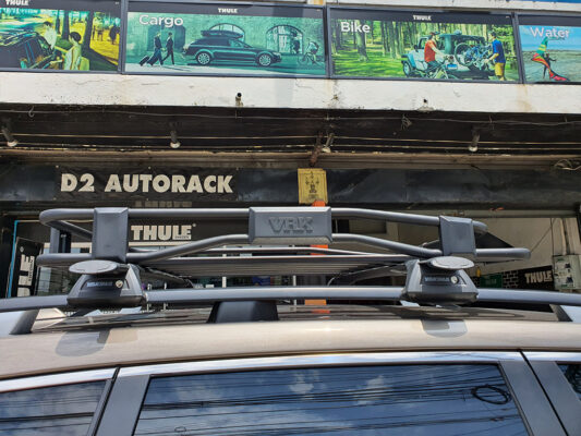 แร็คหลังคา YAKIMA รุ่น Through Bar FR02 สำหรับรถ Roof Rail ชุดขาจับ คาน ...